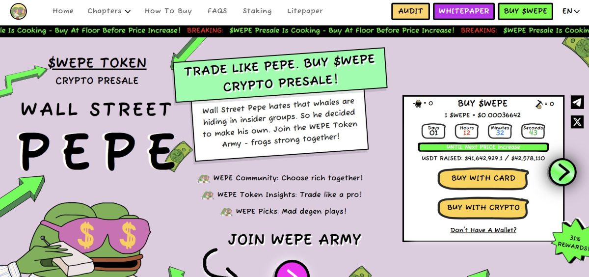 $WEPE Hits $40M as Meme Coin Market Recovers - LSVHost